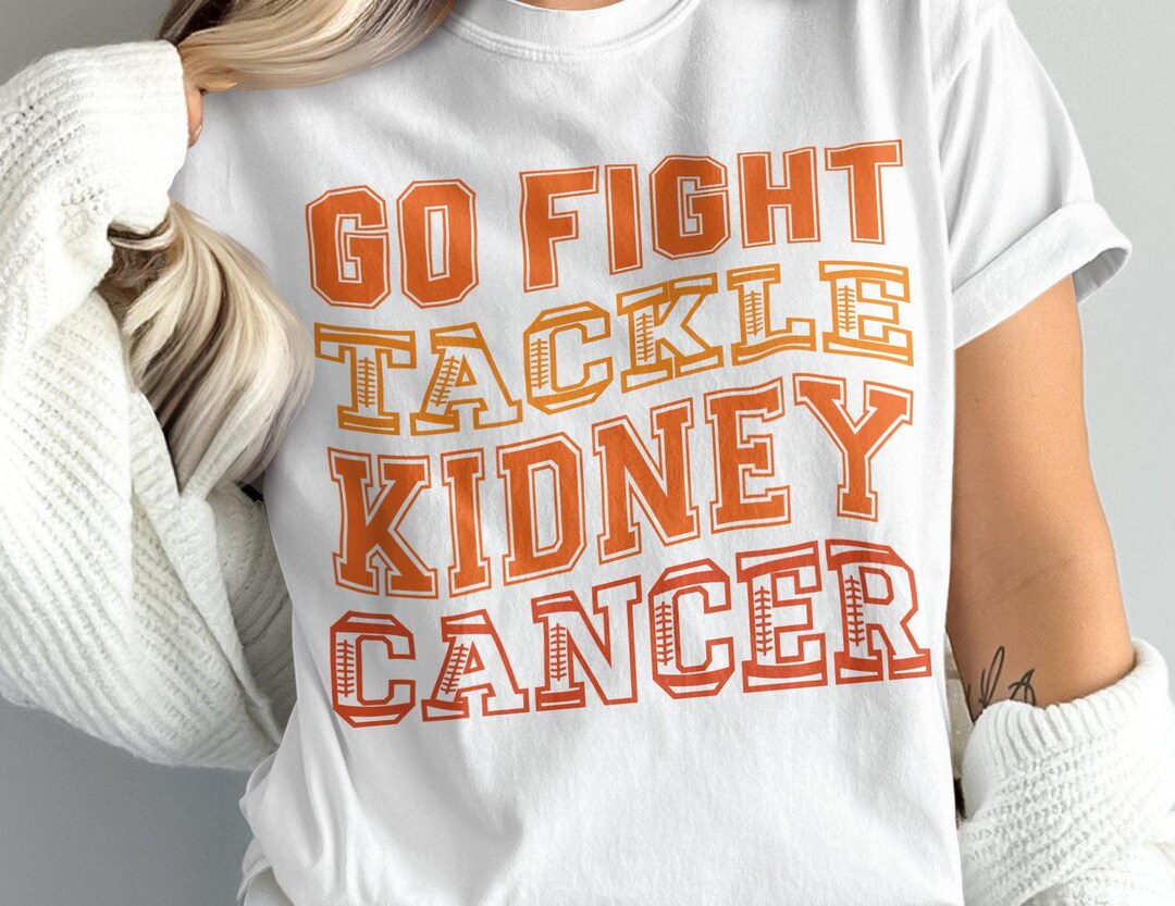 Kidney Cancer Awareness Png Svg, Go Fight Tackle Kidney Cancer Football ...