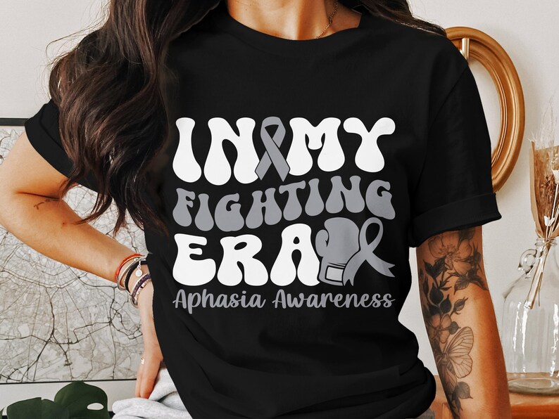 Aphasia Awareness SVG PNG Bundle, Gray Ribbon, Warrior Survivor, Family ...