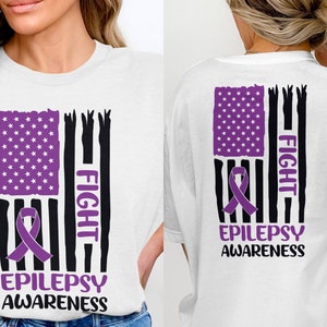 Epilepsy Awareness Flag Svg, Epilepsy Awareness Svg Png, Purple Ribbon ...