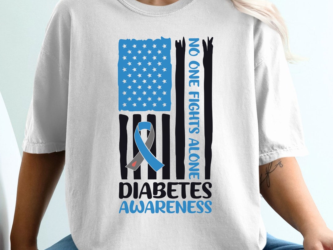 Diabetes Awareness Flag Svg, Diabetes Awareness Svg Png Blue Ribbon Svg ...