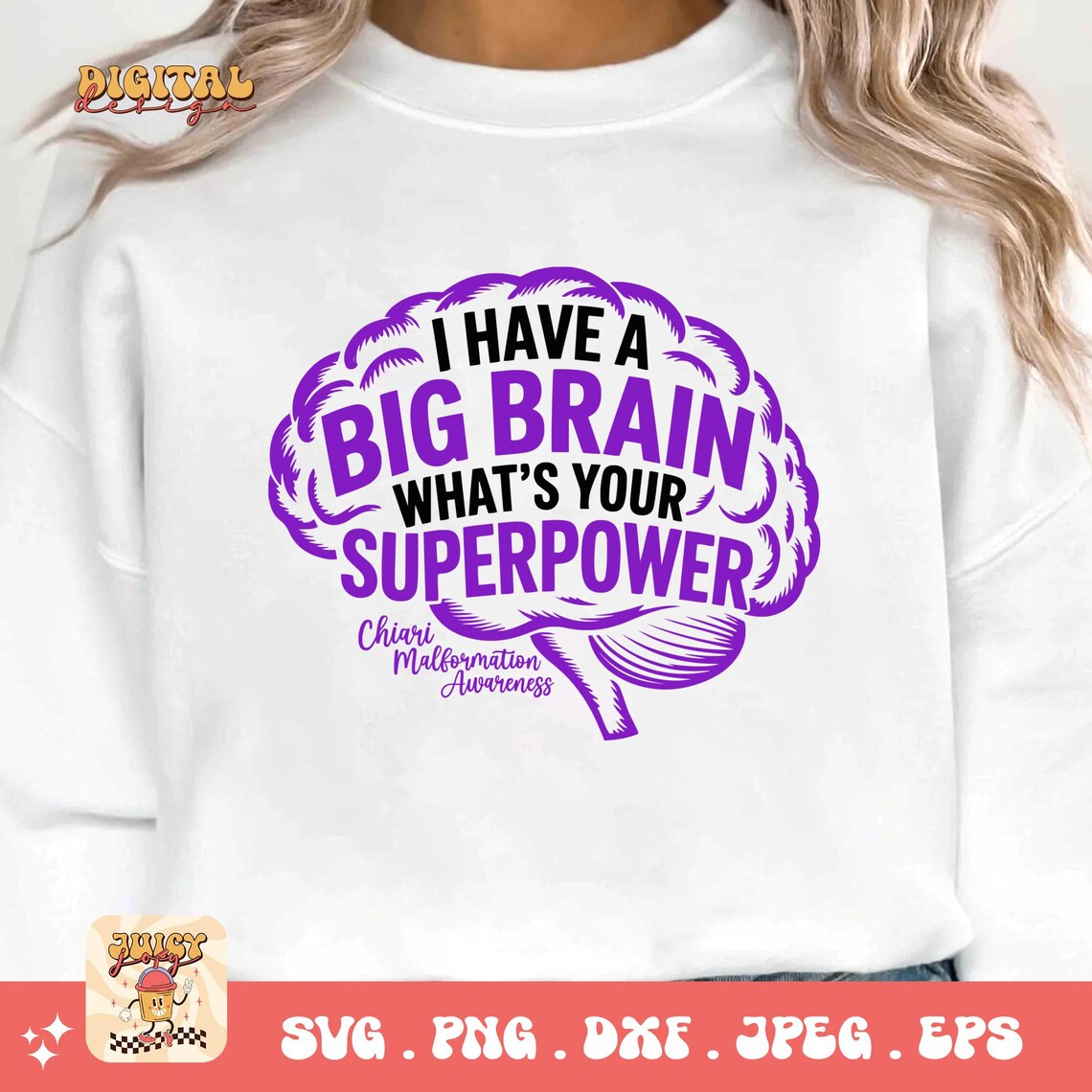 Chiari Malformation Awareness Svg Png Bundle, Purple Ribbon Svg Cricut ...