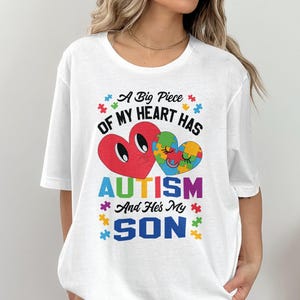 Autism Awareness Heart, Son SVG PNG, Puzzle Ribbon Cut File (PDF) - Etsy
