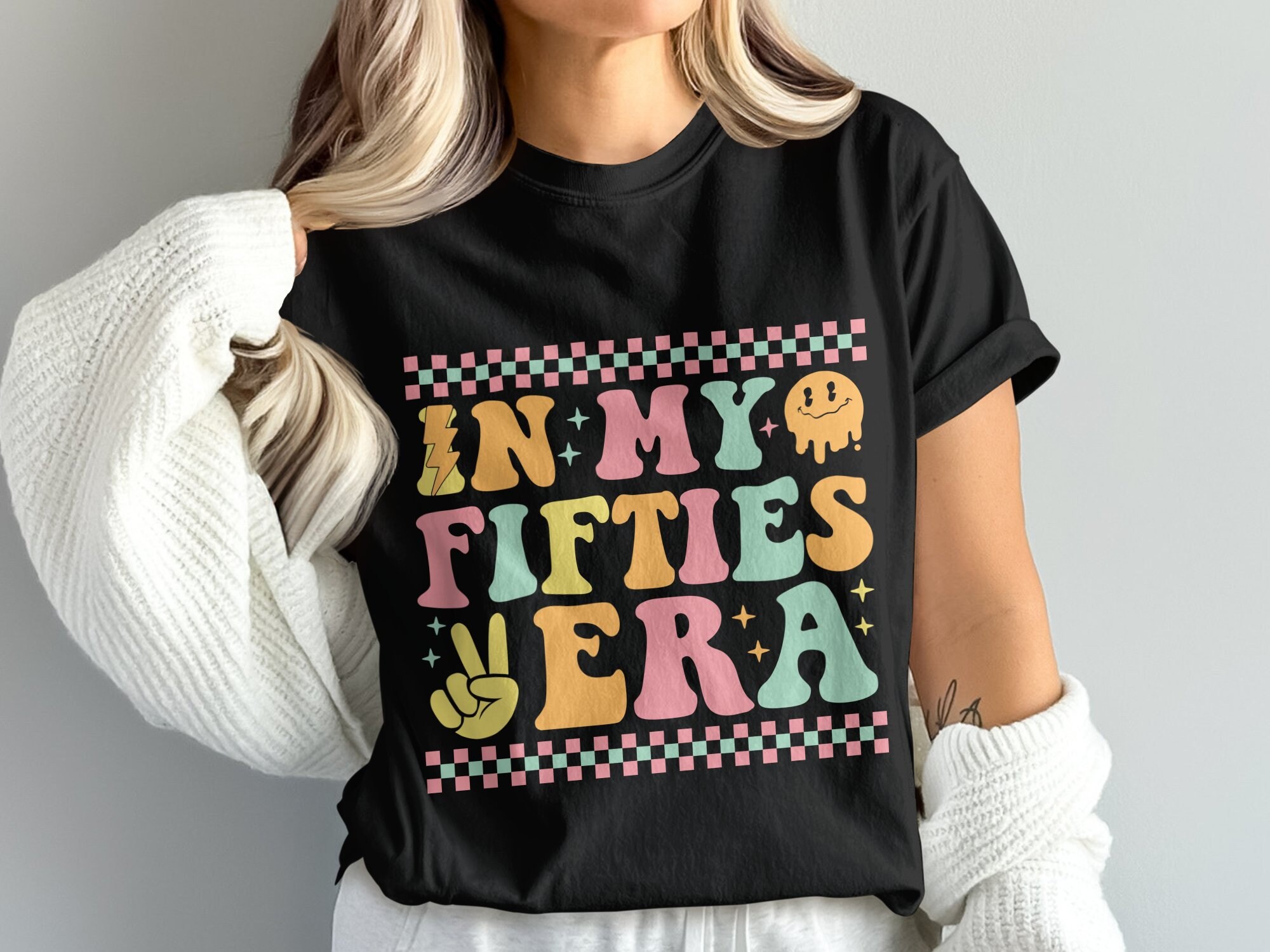 Retro in My Fifties Era Svg Png, 50th Birthday Svg, 50 Year Old ...