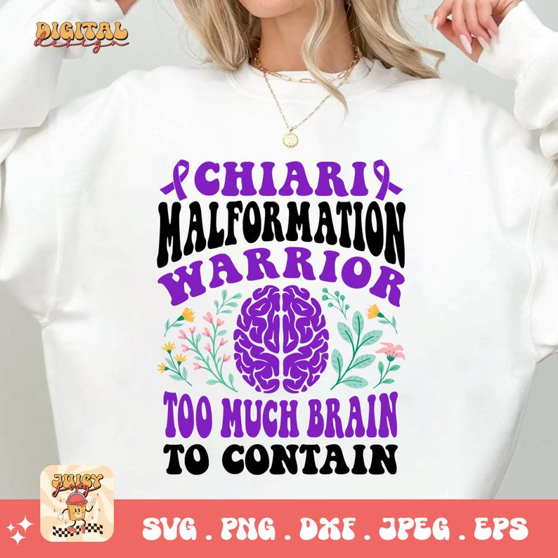 Chiari Malformation Awareness Svg Png Bundle, Purple Ribbon Svg Cricut ...