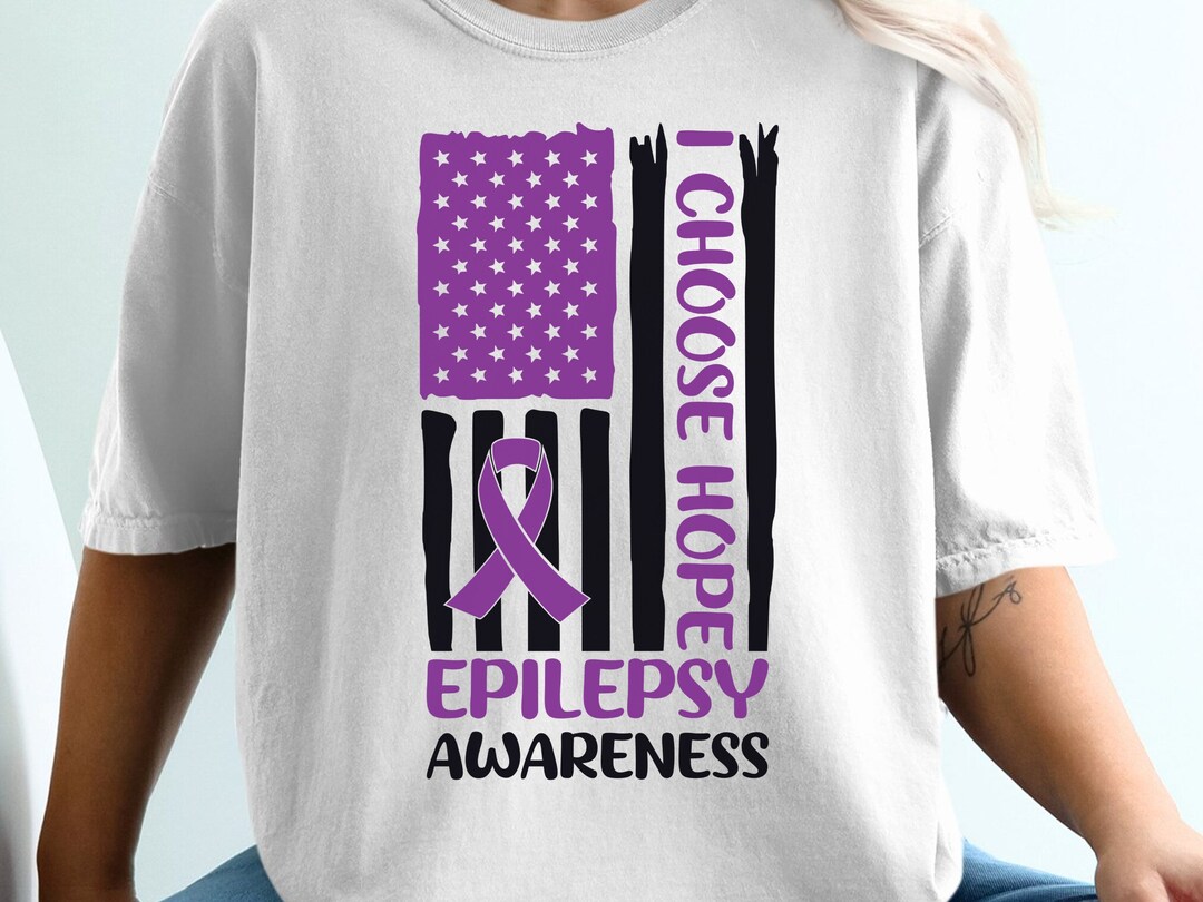 Epilepsy Awareness Flag Svg, Epilepsy Awareness Svg Png, Purple Ribbon ...
