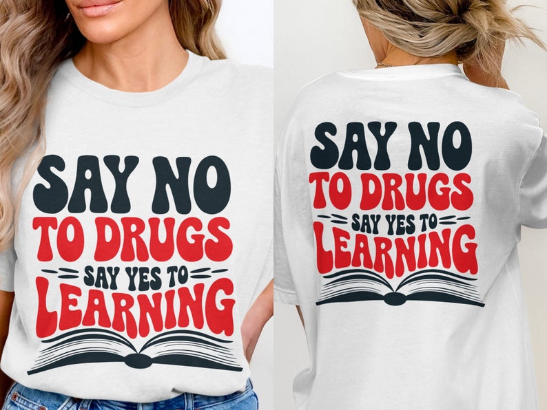 Red Ribbon Week Svg Png, Say No to Drugs Say Yes to Learning Svg, Drug ...