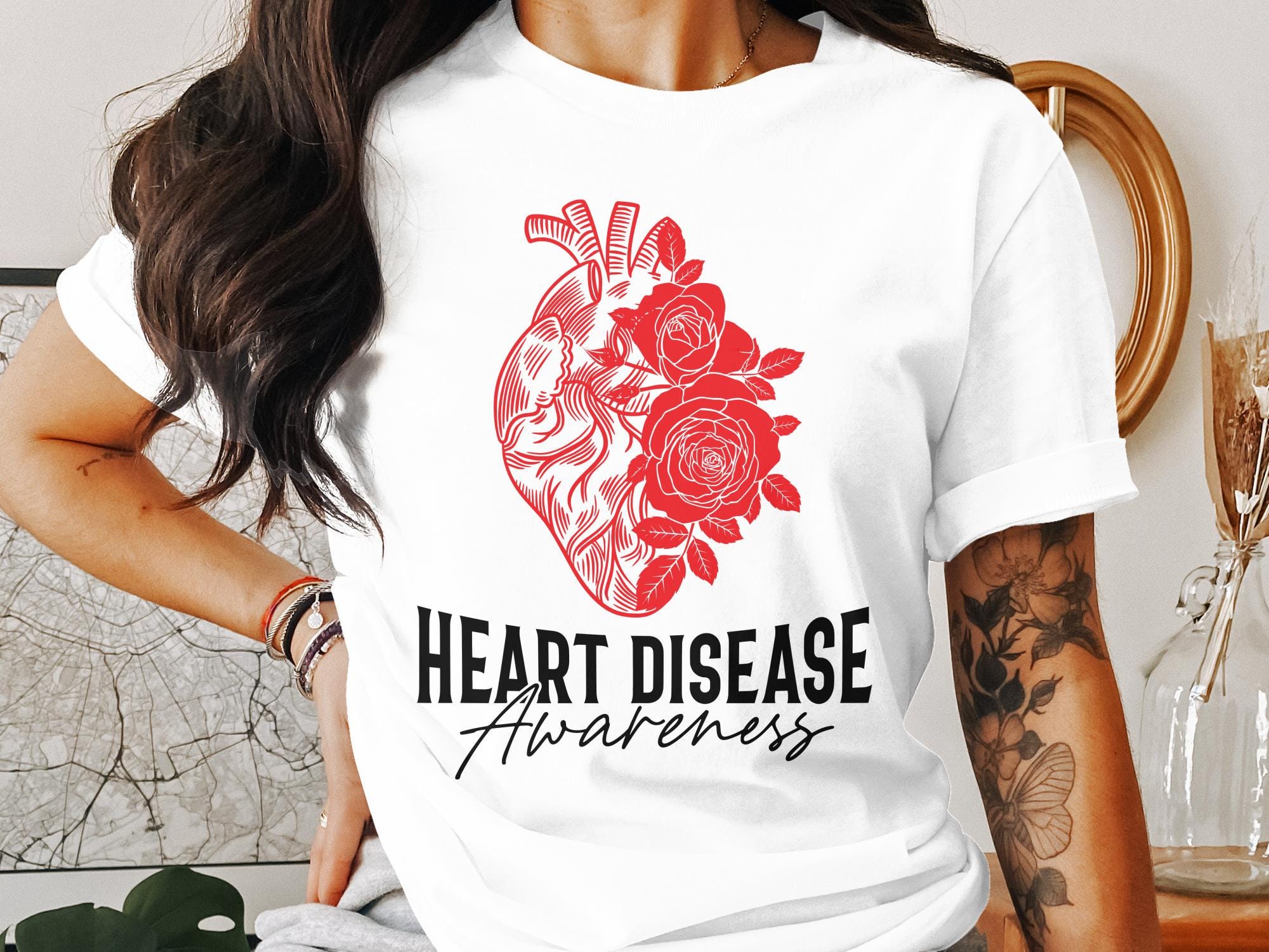 Heart Disease Awareness SVG PNG Bundle (digital Download) - Etsy