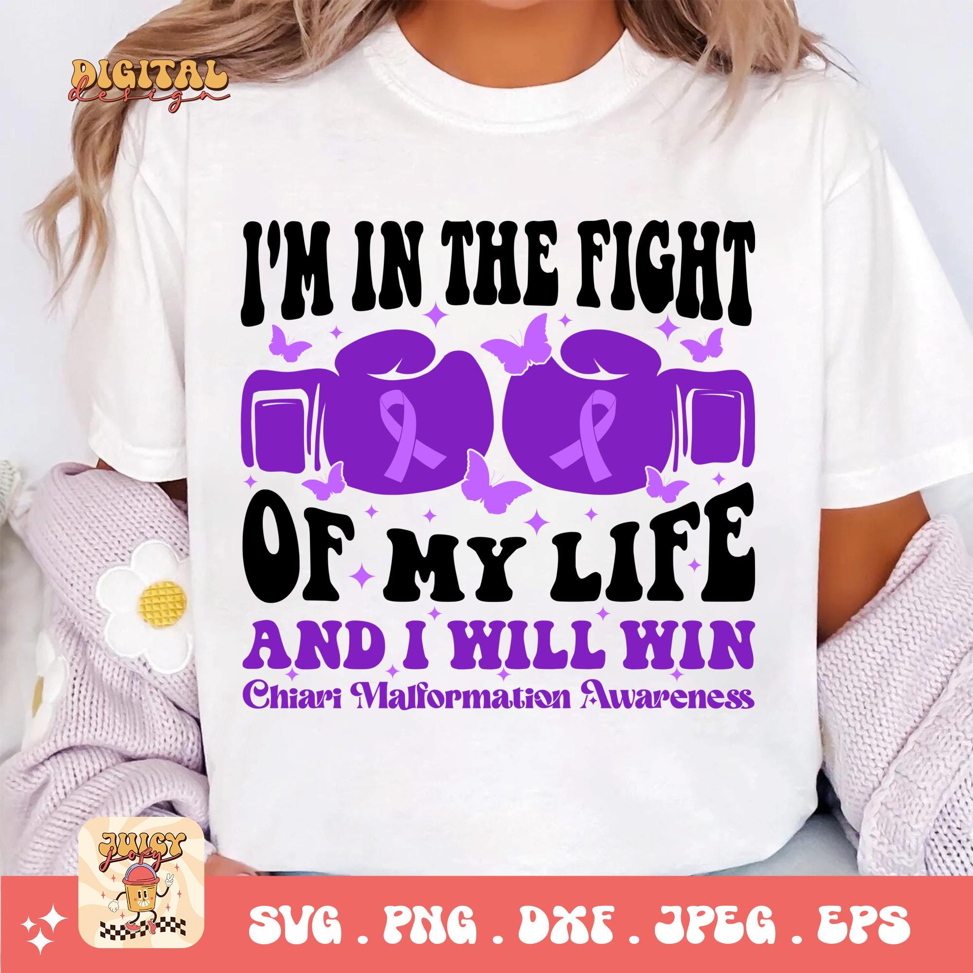 Chiari Malformation Awareness Svg Png: Purple Ribbon Design (PDF ...