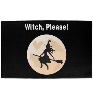 Witch, Please Welcome Mat, Halloween Welcome Mat - Etsy