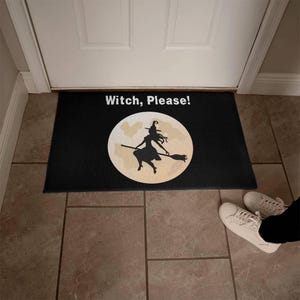 Witch, Please Welcome Mat, Halloween Welcome Mat - Etsy