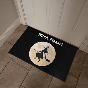 Witch, Please Welcome Mat, Halloween Welcome Mat - Etsy