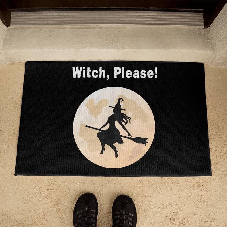 Witch, Please Welcome Mat, Halloween Welcome Mat - Etsy