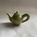 Mini Green Ceramic Teapot Sculpture - Etsy