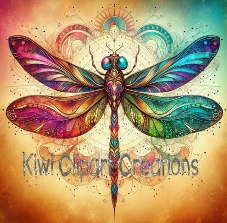 Amazing Dragonfly Clipart for Scrapbooking, Journals, Mod Podge, DIY ...