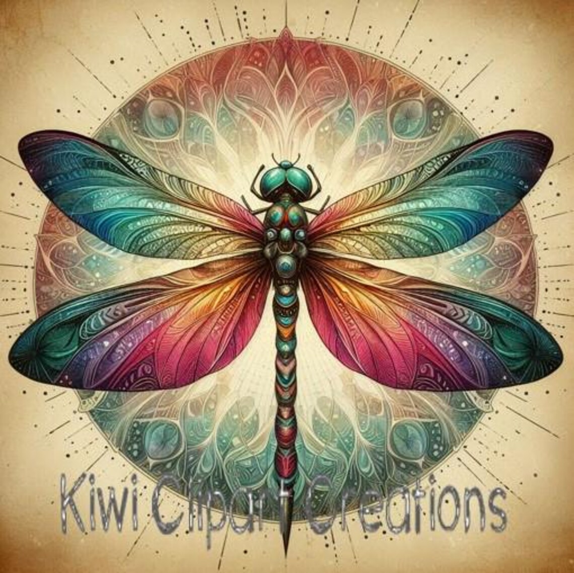 Amazing Dragonfly Clipart for Scrapbooking, Journals, Mod Podge, DIY ...