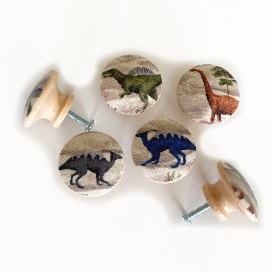 Dinosaur Bedroom Wood Drawer Pulls: Boy Nursery Decor - Etsy