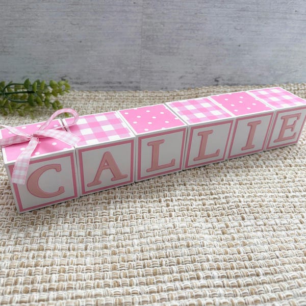 Baby Name Blocks - Etsy