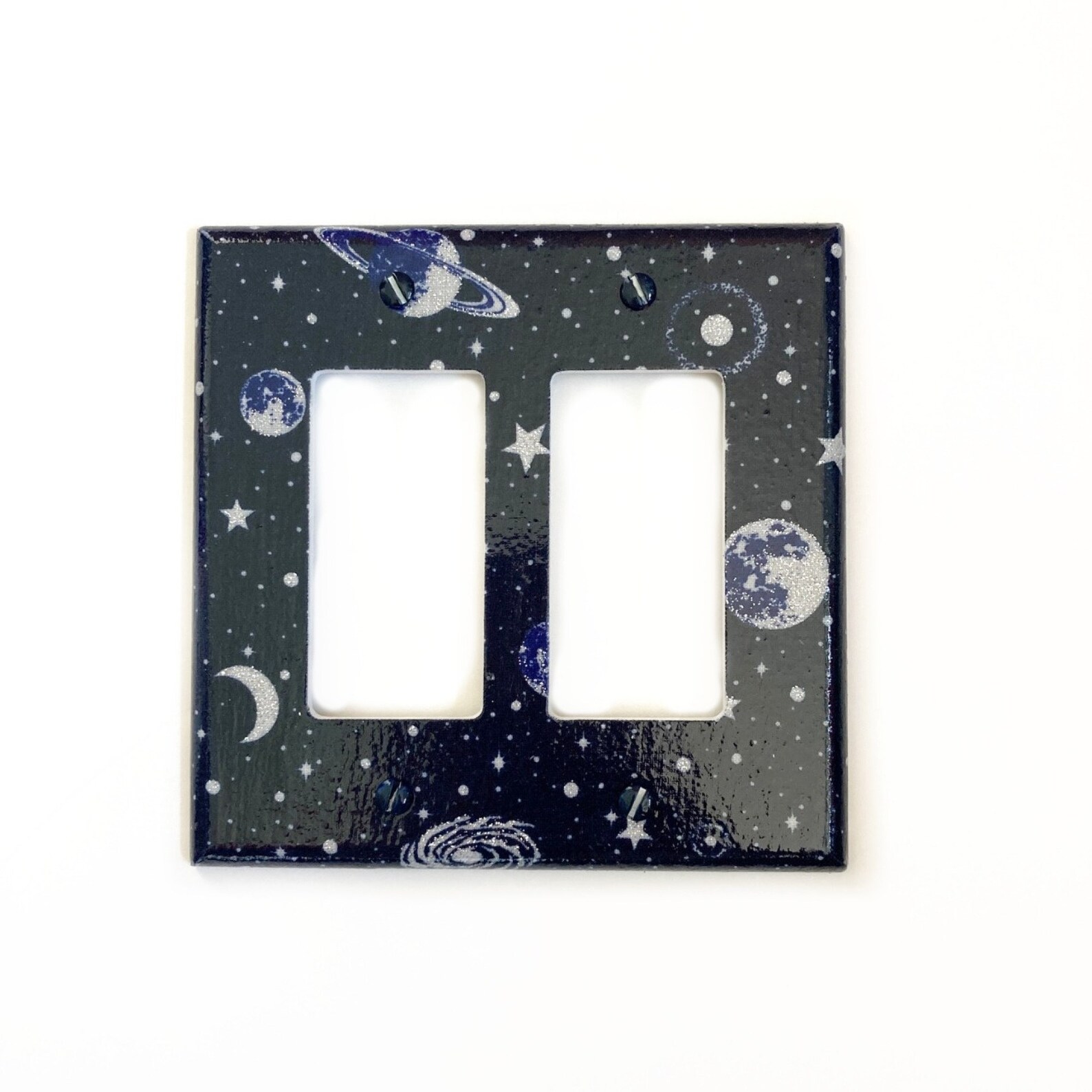Outer Space Decor Switch Plate Covers Space Themed Nursery - Etsy