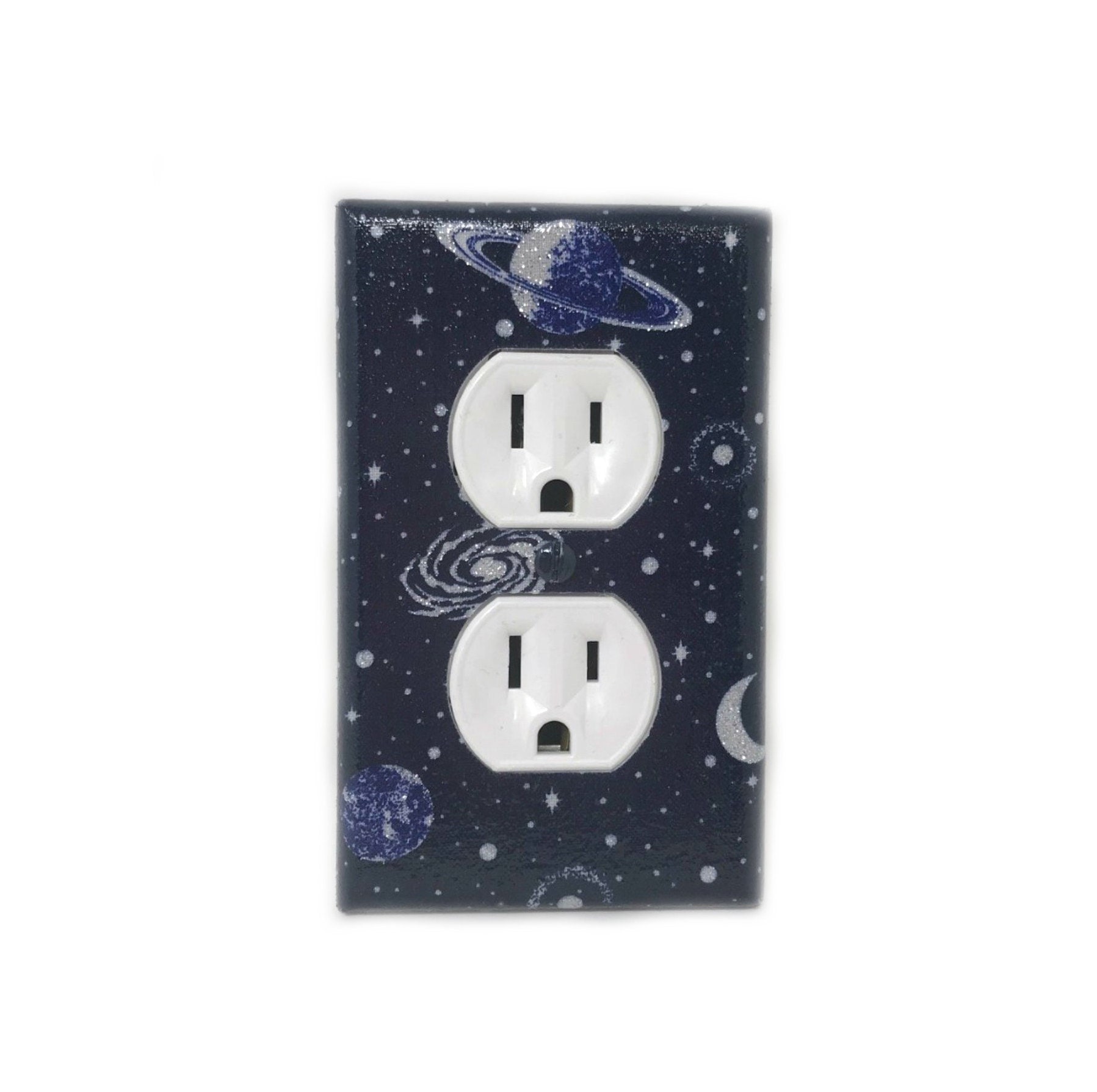 Outer Space Decor Switch Plate Covers Space Themed Nursery - Etsy