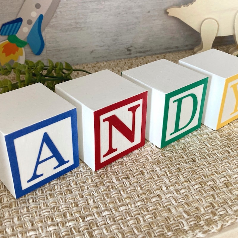 Wooden Letter Blocks - Etsy