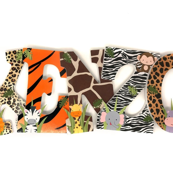 Animal Print Letters - Etsy