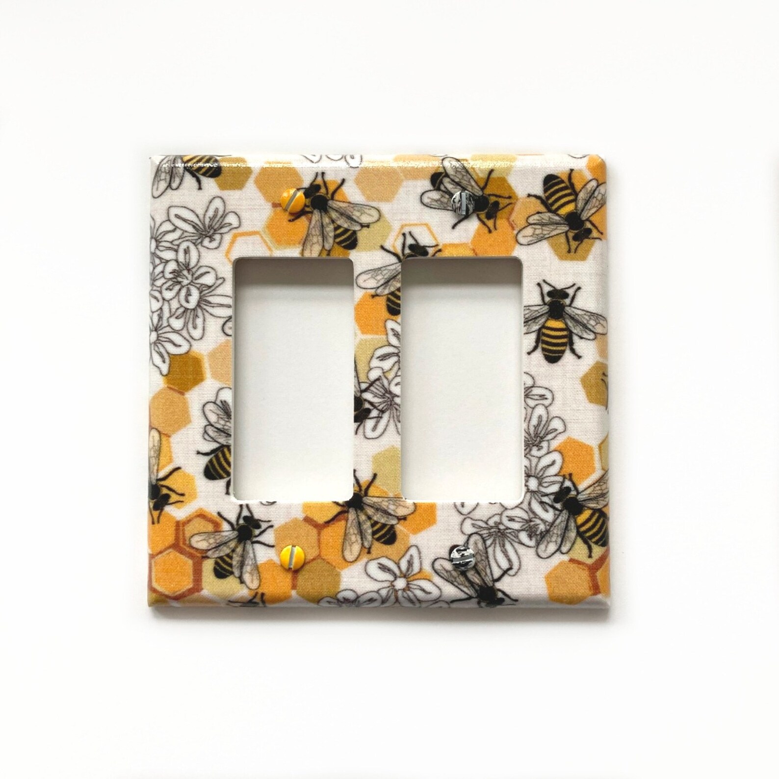 Honey Bee Decor, Light Switch Cover, Honeycomb, Bee Nursery Decor, Baby ...