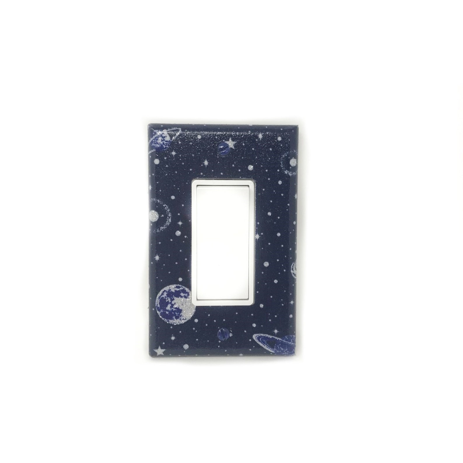 Outer Space Decor Switch Plate Covers Space Themed Nursery - Etsy