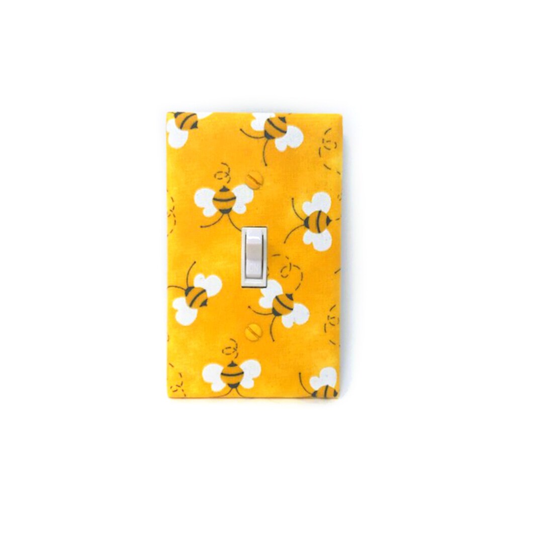 Bumble Bee Decor Light Switch Cover Bee Nursery Decor Baby - Etsy