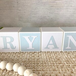 Wooden Baby Name Blocks: Boy Nursery Decor - Etsy