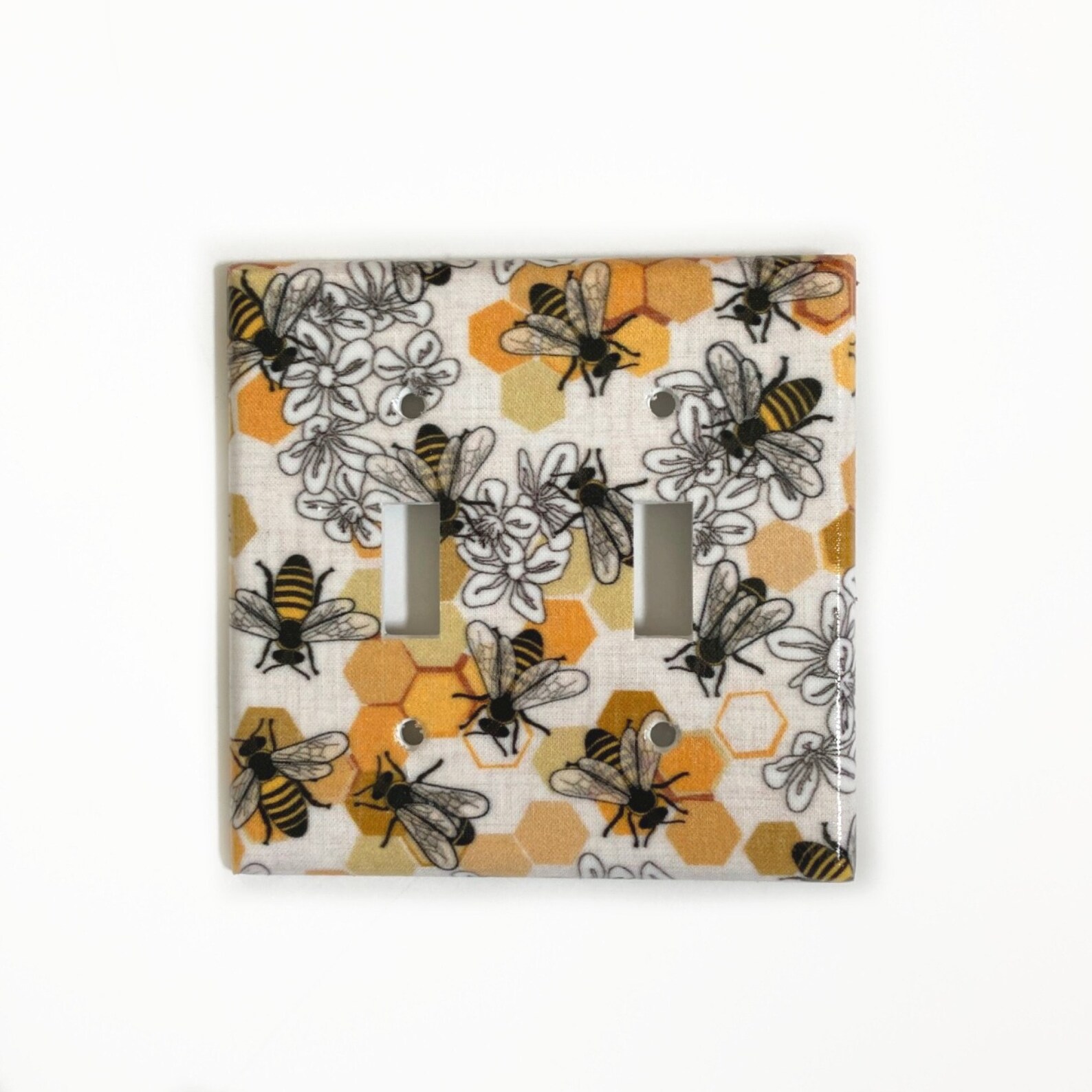Honey Bee Decor, Light Switch Cover, Honeycomb, Bee Nursery Decor, Baby ...