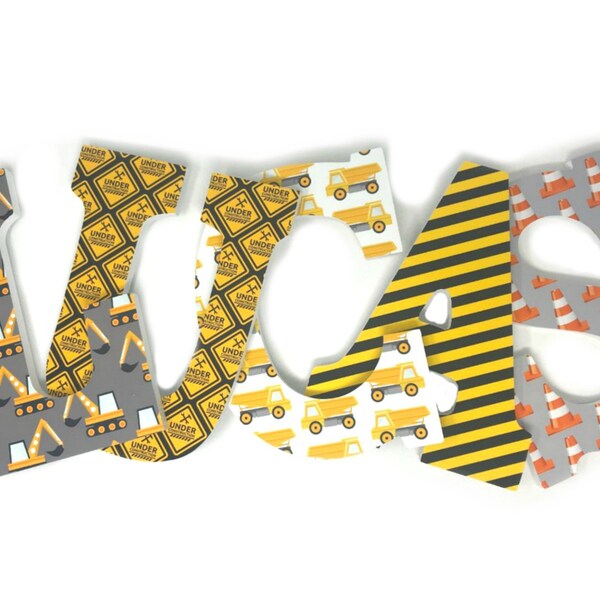 Construction Letters - Etsy