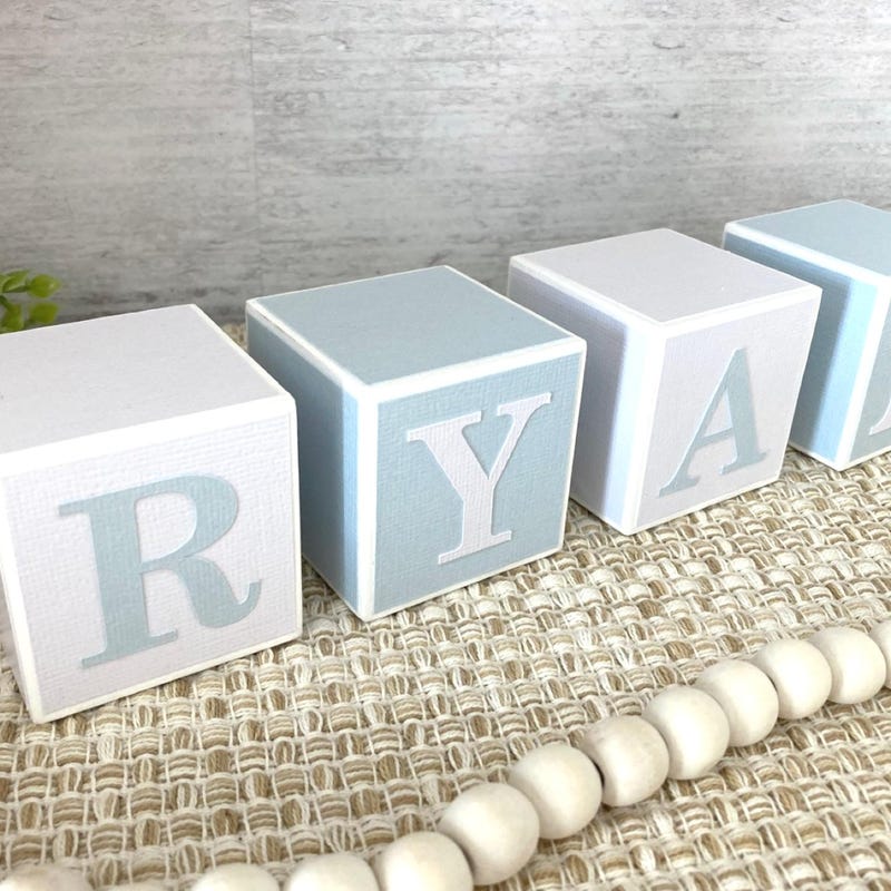 Baby Name Blocks - Etsy