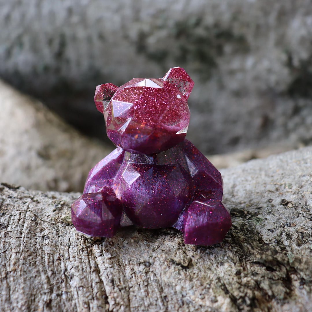 Geometric Bear | Resin Bear | Desk Buddy | Bear Figurine | Small ...