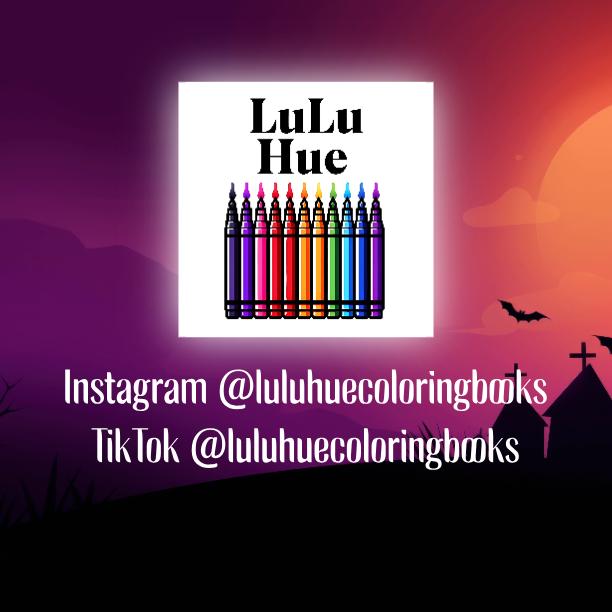 A Simple Spooky Creepy Chills Coloring Book | Digital Download | for ...