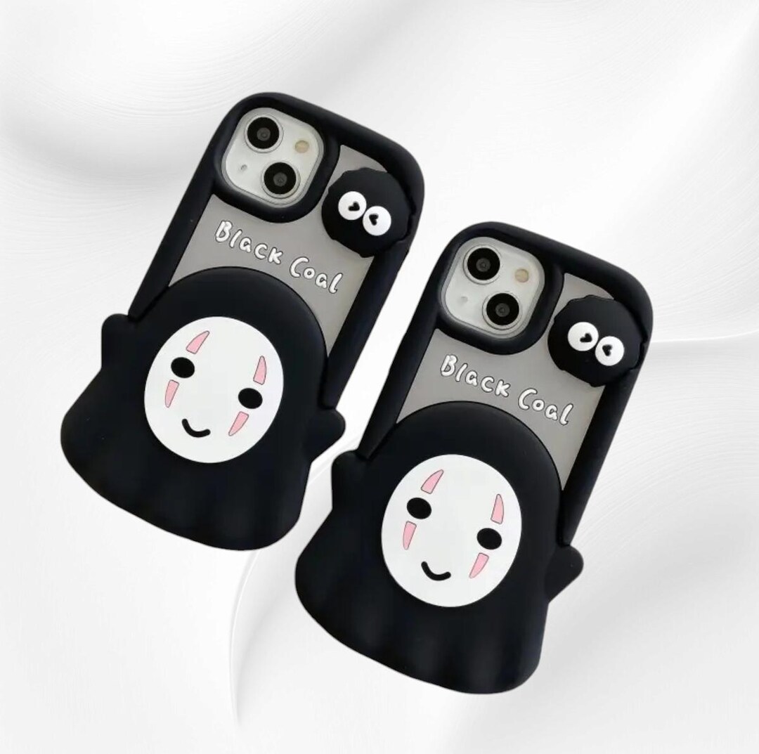 Chihiro Spirited Away 3D Kaonashi Silicone Phone Case for iPhone 11, 12 ...
