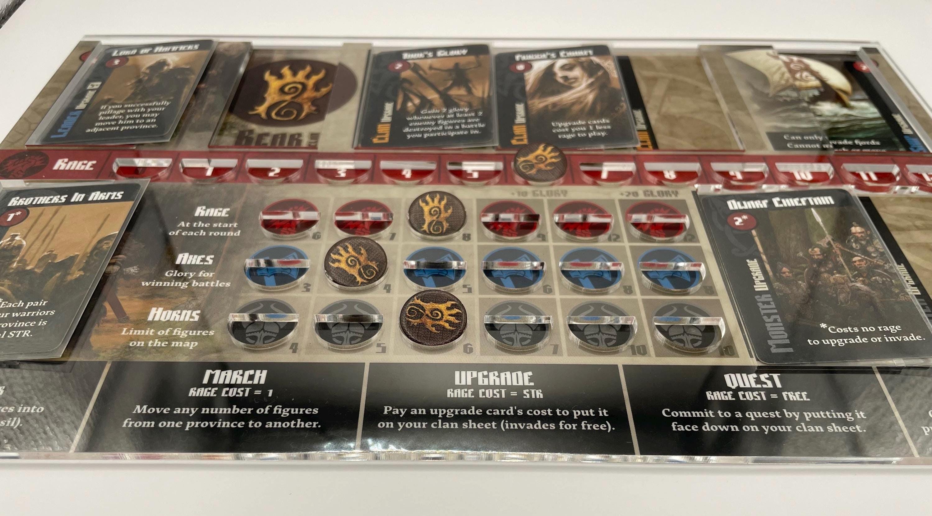 Blood Rage Board Game Compatible Acrylic Overlay. - Etsy