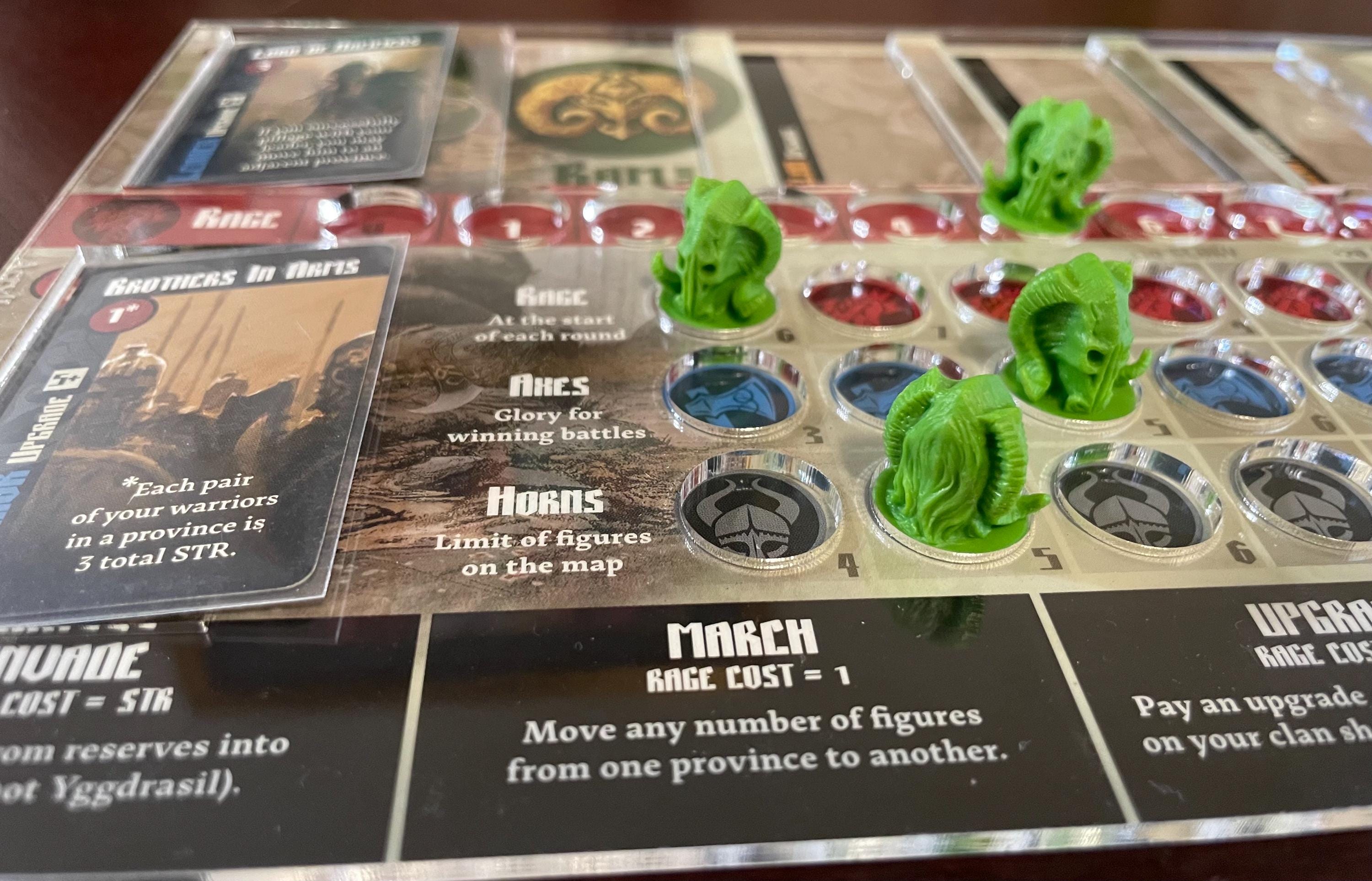 Blood Rage Board Game Compatible Acrylic Overlay. - Etsy