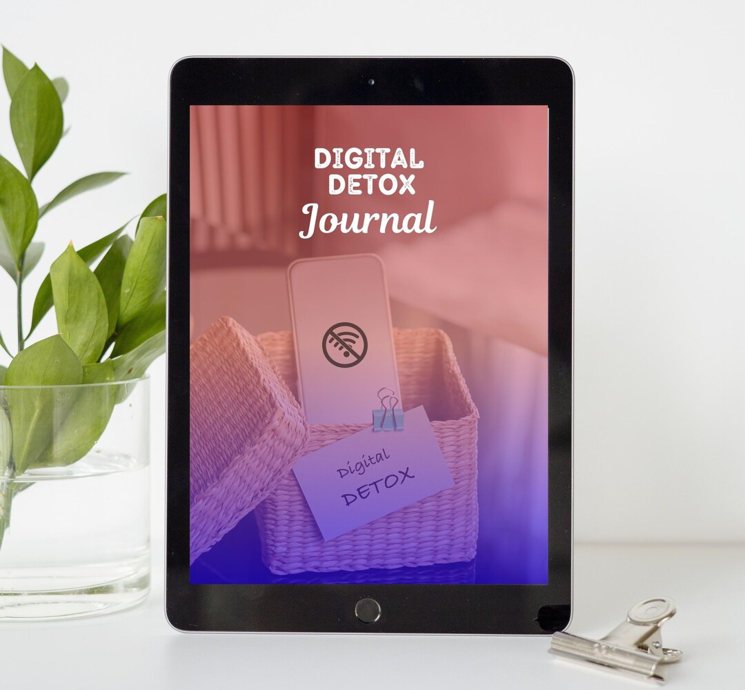 Eco-friendly Digital Detox Journal Therapy Worksheets, Mindfulness ...