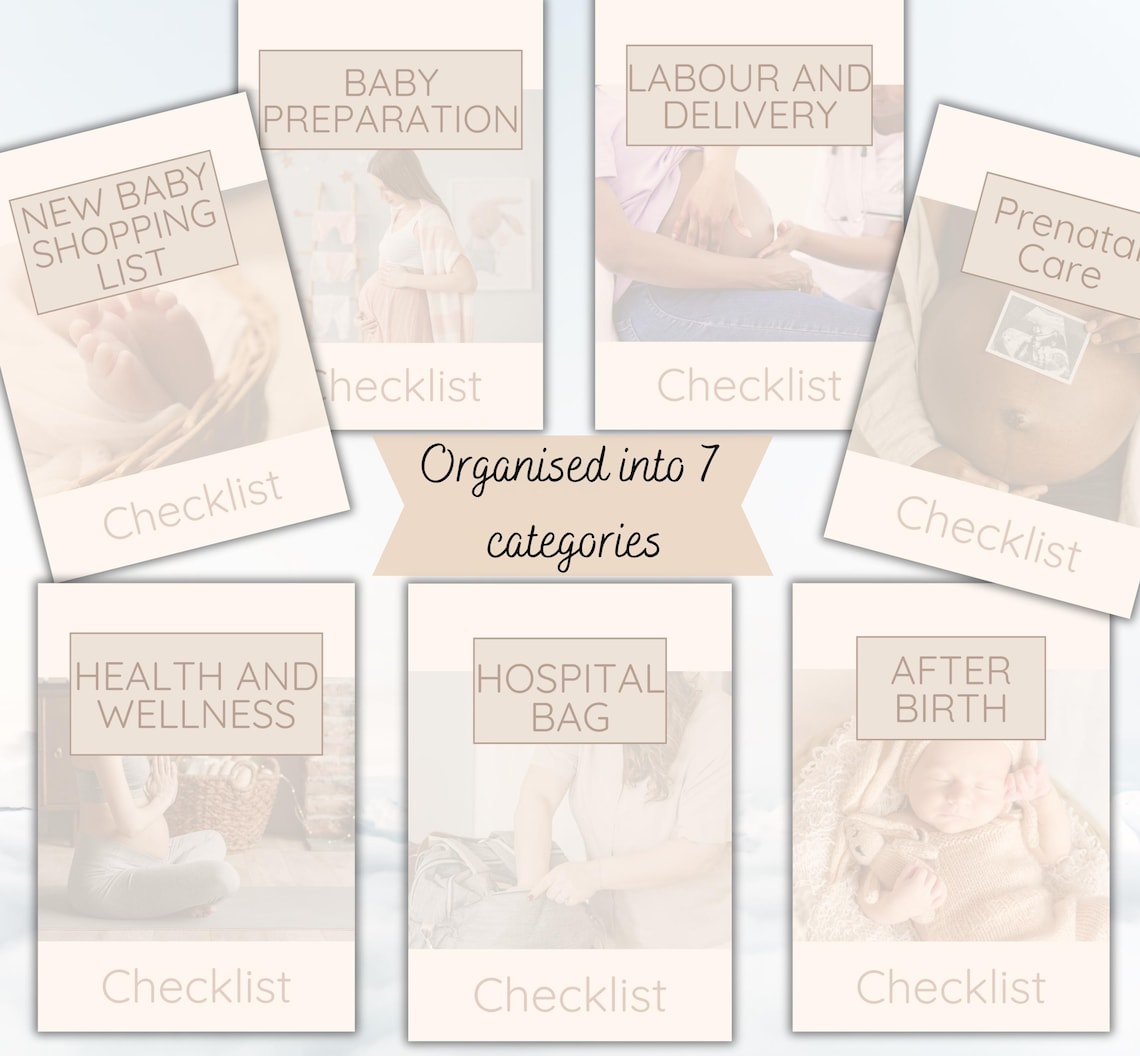 Pregnancy Checklists, New Mom Checklist, Hospital Bag Checklist ...