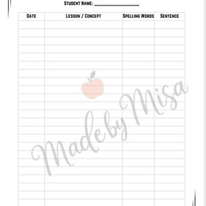 UFLI Assessment Tracking Sheet – Printable Student Progress Log - Etsy