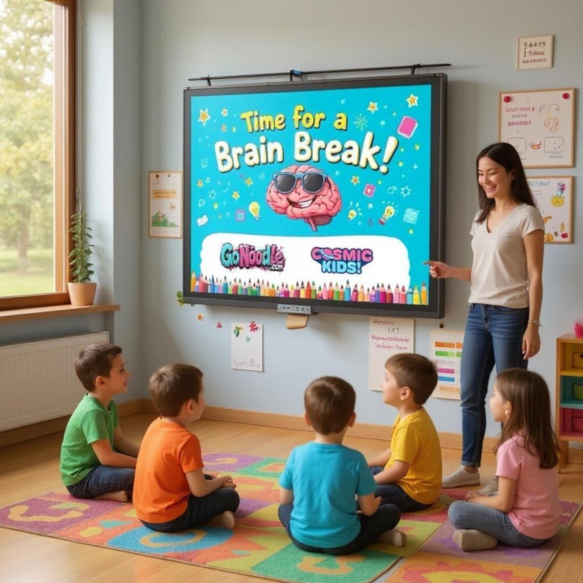 Brain Break Sign or Powerpoint Classroom and Homeschool Tool - Etsy