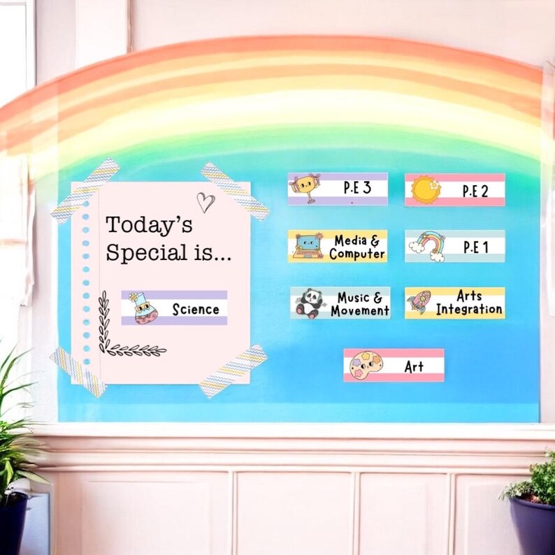 Classroom Specials Signs – Printable Subject Posters for Daily ...