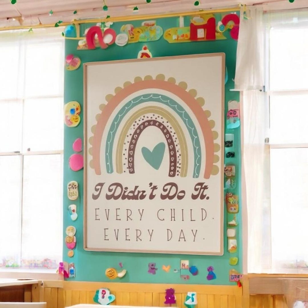 Funny Boho Teacher Poster: Classroom Decor (digital Download 8x10 JPEG ...