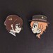 Bungou Stray Dogs Soukoku Enamel Pins Dazai and Chuuya - Etsy