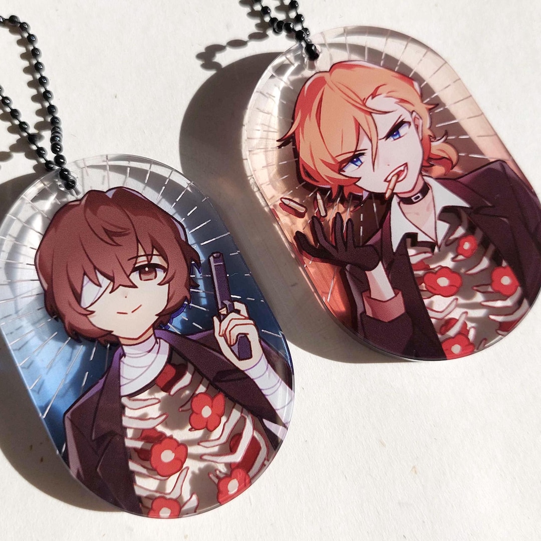 Bungou Stray Dogs 3D Layered Soukoku Charms Dazai and Chuuya ...