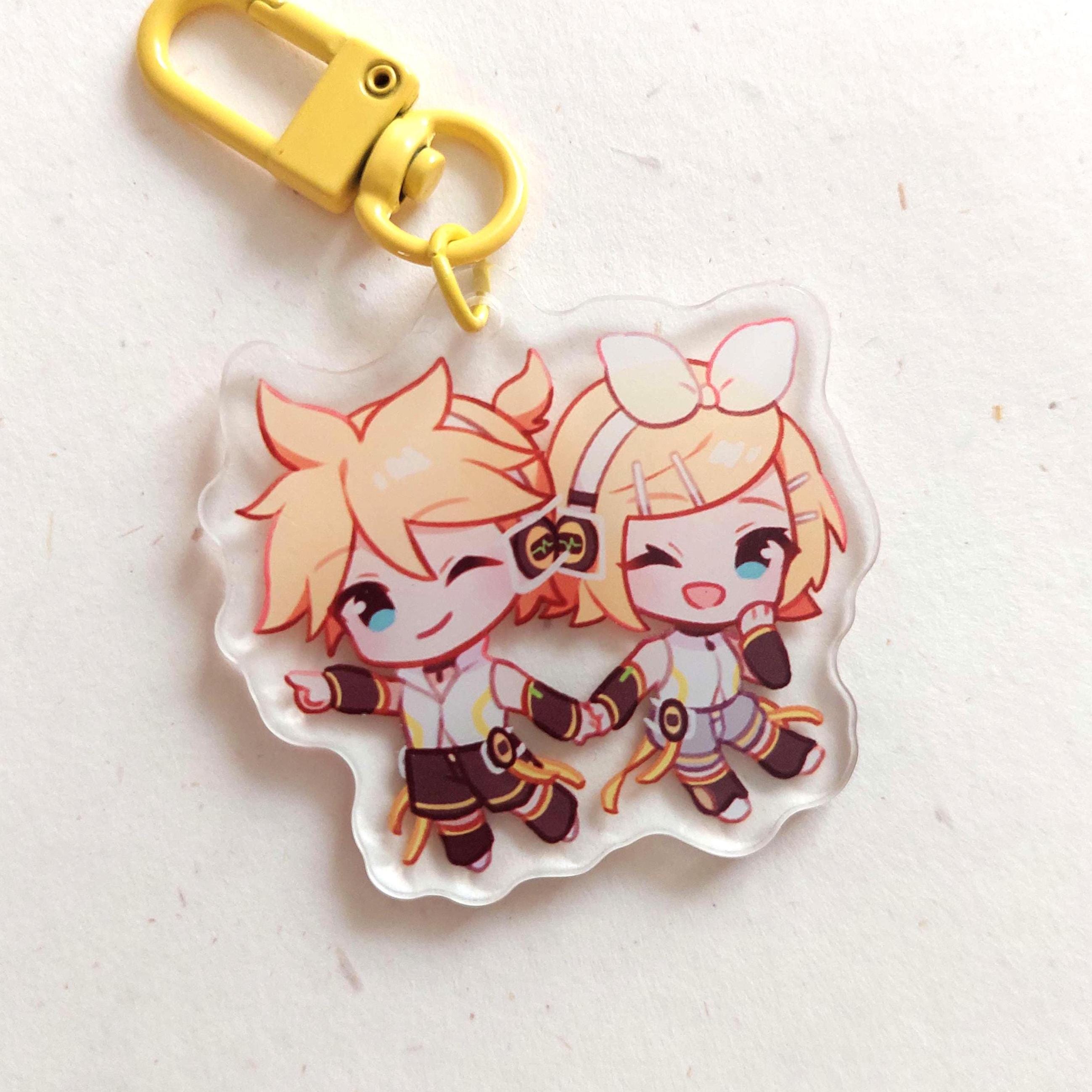 Vocaloid Acrylic Charms Kagamine Rin and Len Keychains Double Sided - Etsy