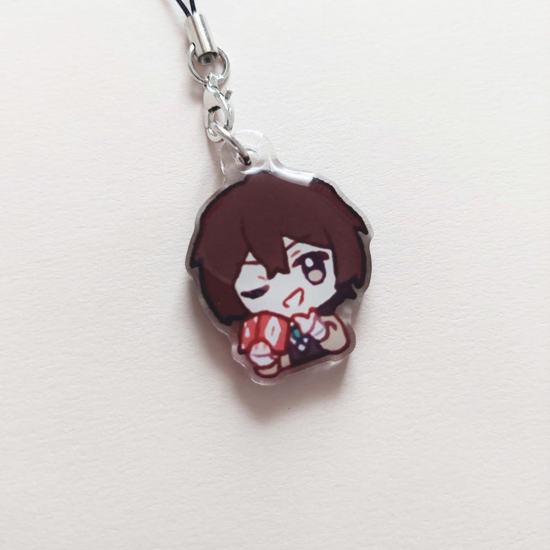 Bungou Stray Dogs Soukoku Mini Acrylic Phone Charms Dazai and Chuuya ...