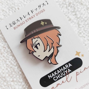 Bungou Stray Dogs Soukoku Enamel Pins Dazai And Chuuya Etsy