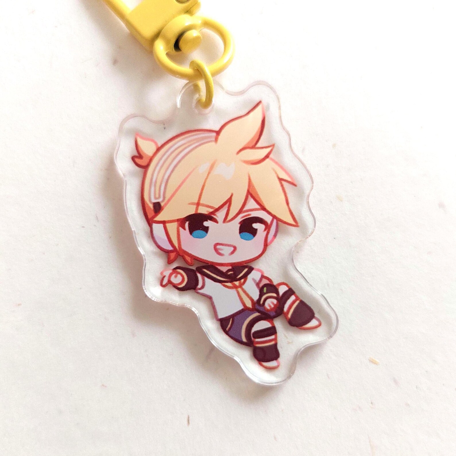 Vocaloid Acrylic Charms Kagamine Rin and Len Keychains Double Sided - Etsy