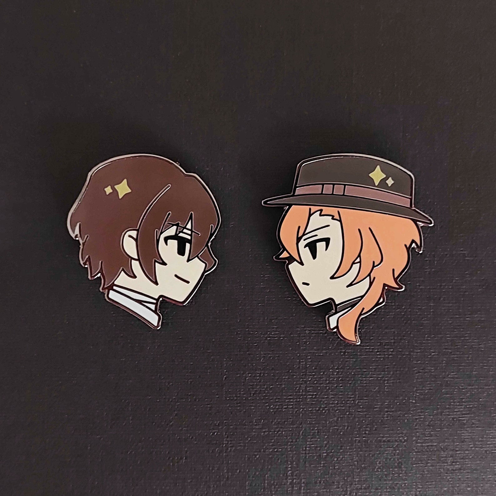 Soukoku Dazai & Chuuya Soft Enamel Pins Bungou Stray Dogs - Etsy
